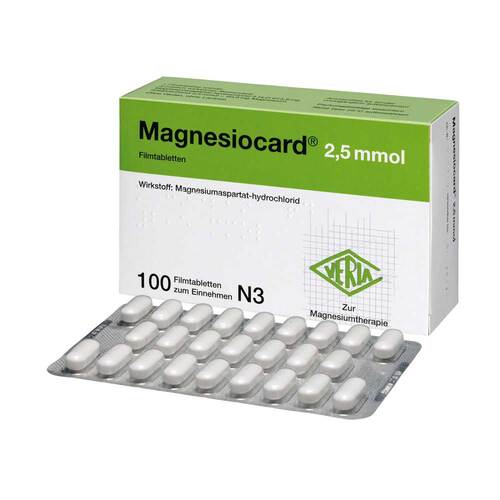 Magnesiocard 2 5 Mmol Filmtabletten Bei Pharmeo
