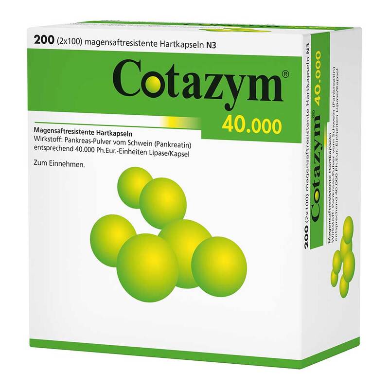 Cotazym 40.000 Pellets magensaftresistente Kapseln 200 St online bei ...