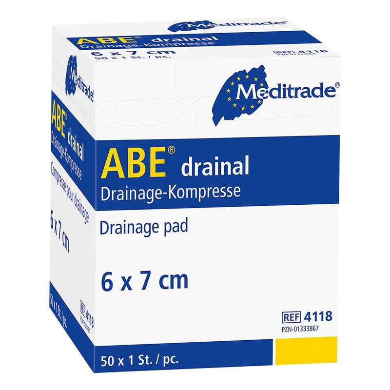 ABE Drainal Kompresse 6x7cm 5,5 - 50X1 St online bei Pharmeo kaufen