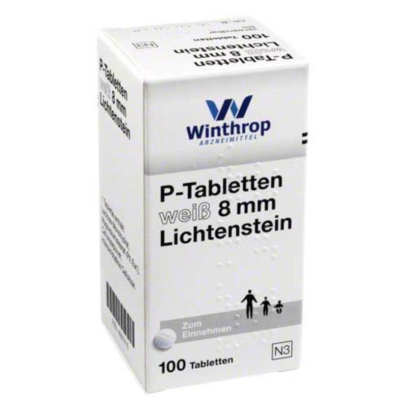 P Tabletten weiß 8 mm 100 St online bei Pharmeo kaufen