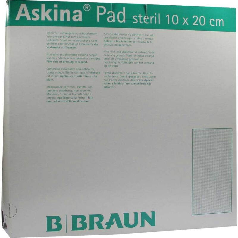 Askina Pad Wundauflage 20x10 100 St online bei Pharmeo kaufen