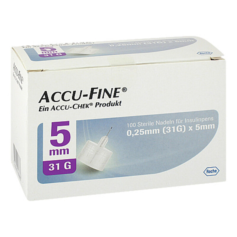 Accu Fine sterile Nadeln für Insulinpens 5 mm 31 G 100 St online bei ...