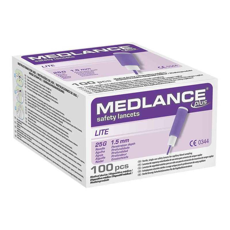 Medlance plus Lite Sicherheitslanzetten 25 G 100 St online bei Pharmeo ...