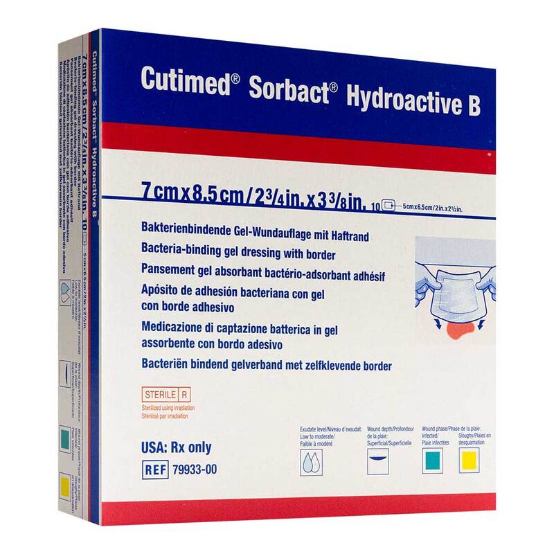 Cutimed Sorbact Hydroactive B Gel-V.7x8,5 cm haft. 10 St online bei ...