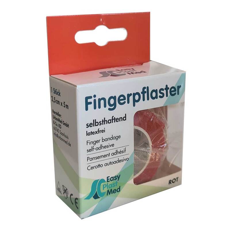 UM Easyplast Fingerpflaster selbsth.2,5 cmx5 m rot 1 St online bei ...