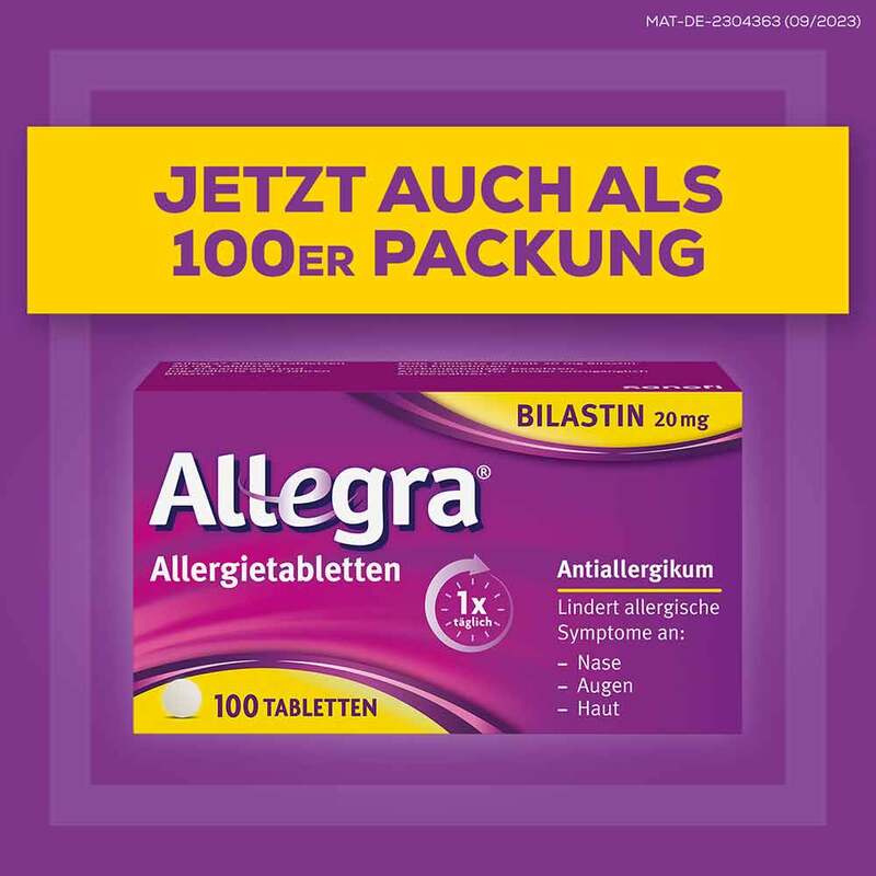 Allegra® Allergietabletten - schnell bei Allergie & Heuschnupfen 20 St ...
