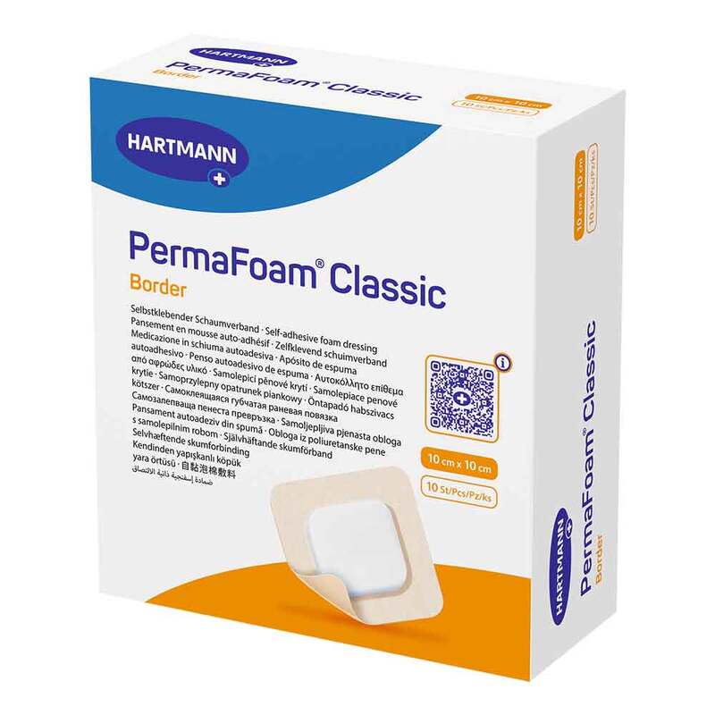 Permafoam classic Border Schaumverband 10x10 cm 10 St online bei ...