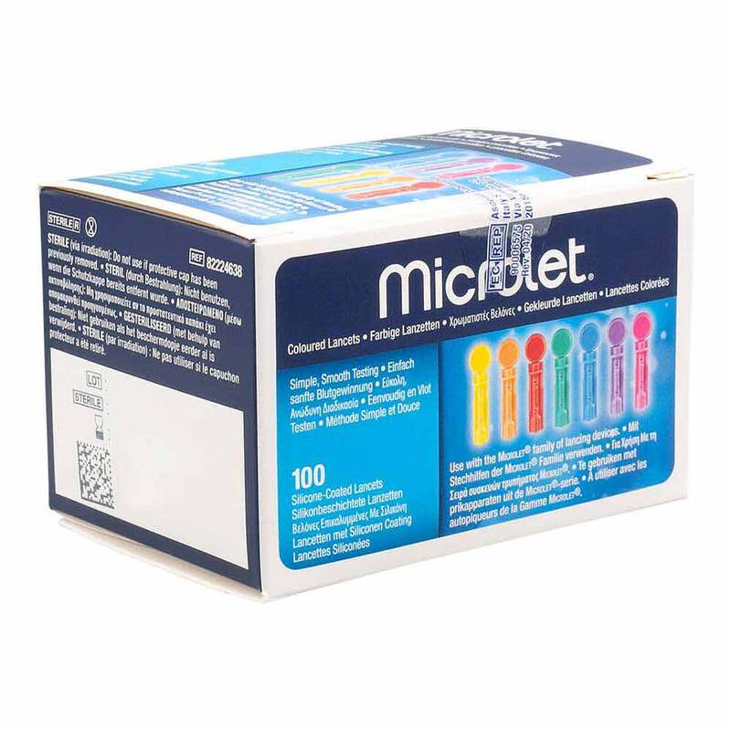 Microlet Lanzetten farbig 100 St online bei Pharmeo kaufen